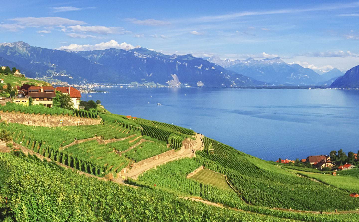 Lakes at the heart of the Alps you can reach by train