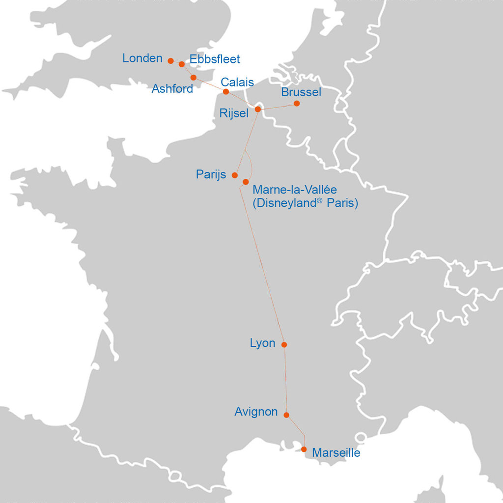 Reis naar Londen, Parijs, Rijsel, Brussel en Amsterdam met Eurostar