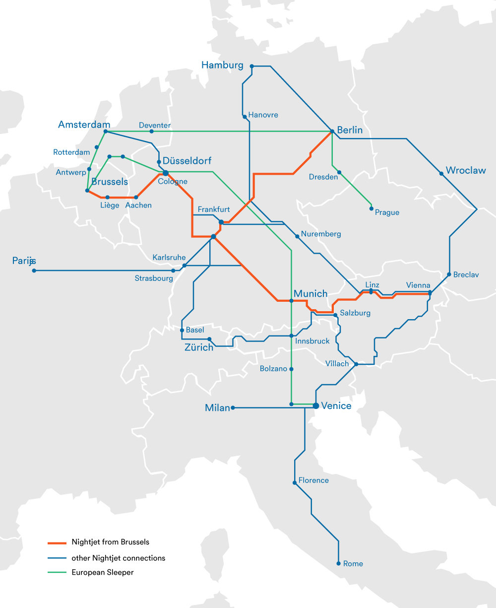 Train Map Of Europe With Cities Large Detailed Old Railway And