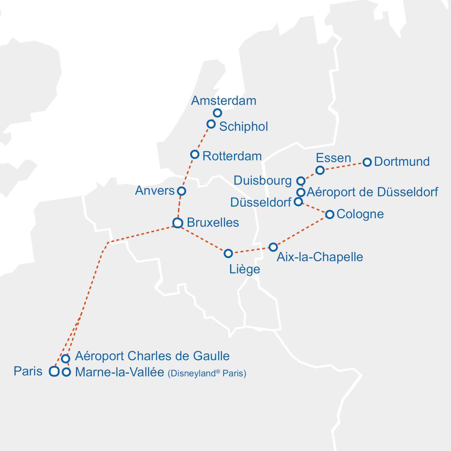 Réservez vos billets de train Thalys