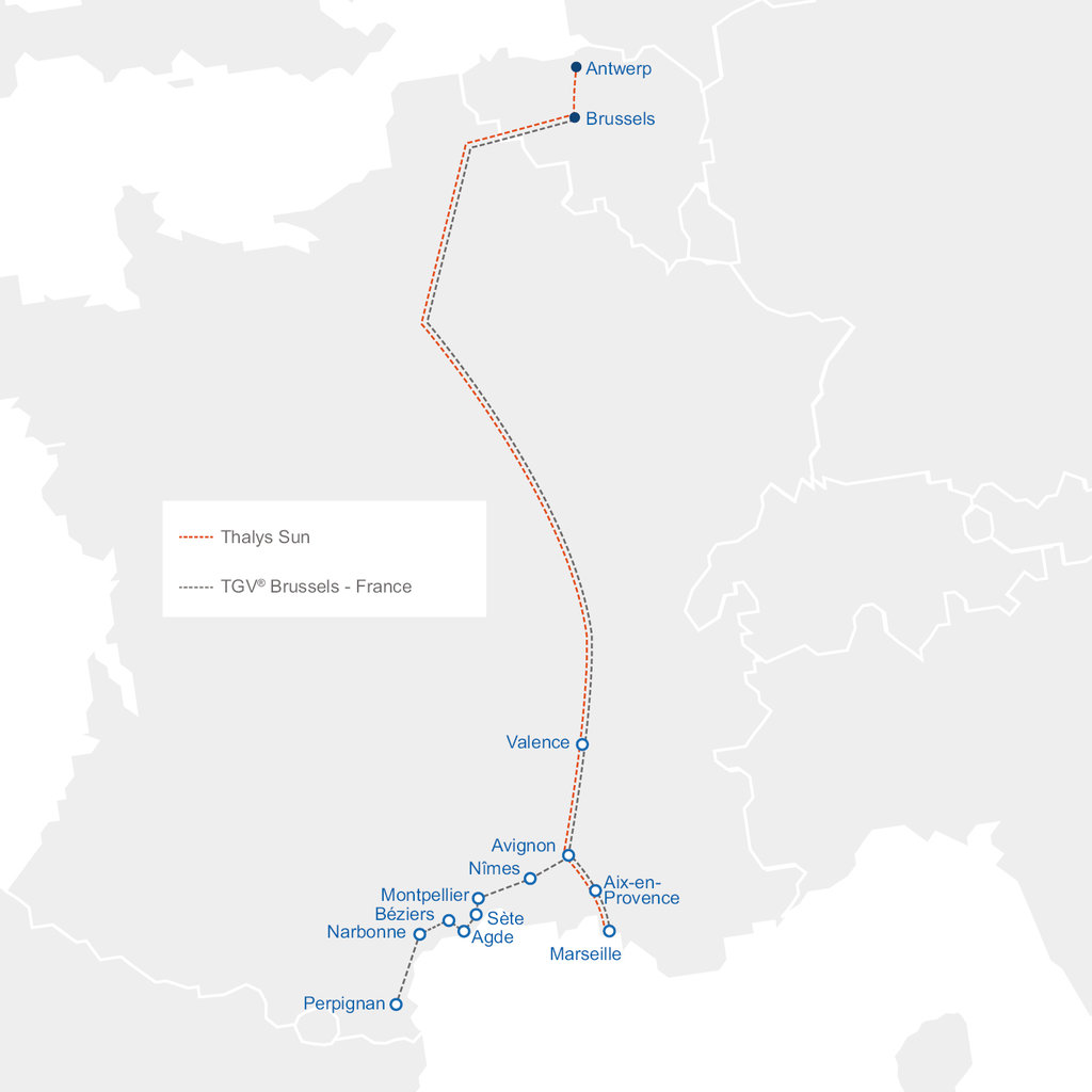 Travel south: book your train tickets to the sun